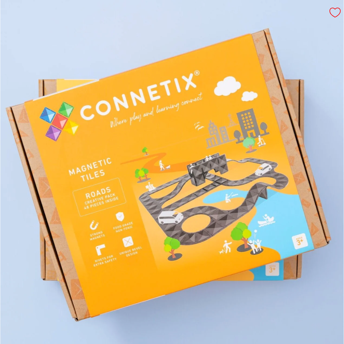 Creative Roads Pack - 48 Piece NEW | Connetix Magnetic Tiles – The ...