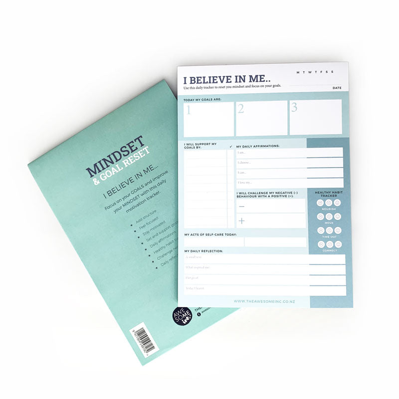 Mindset Reset - I Believe in ME Notepad – The Sensory Specialist PTY LTD